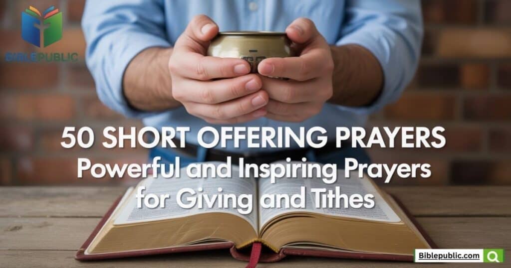 50 Powerful Short Offering Prayers for Giving and Tithes Now