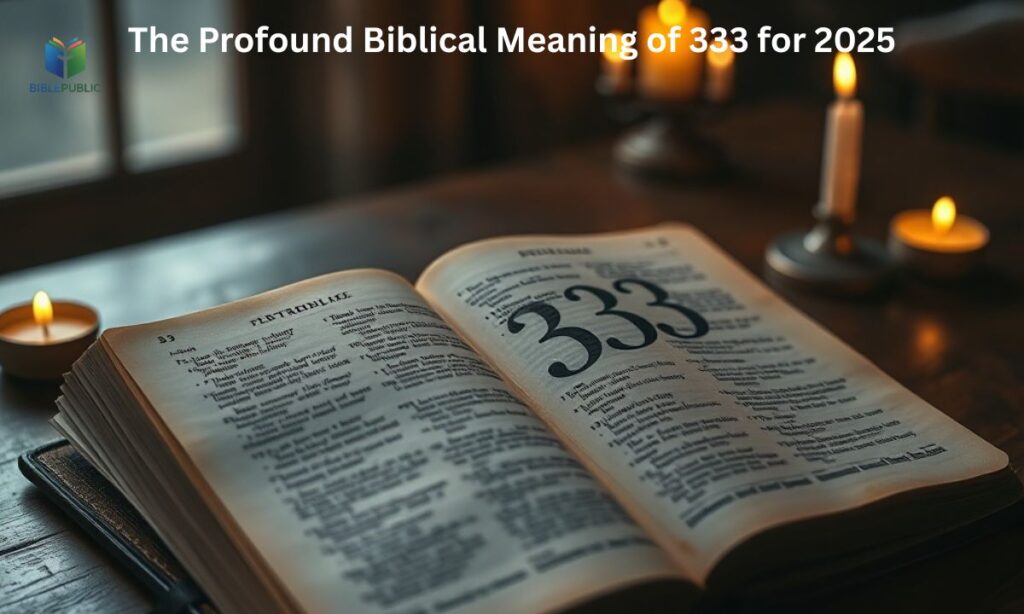 The Profound Biblical Meaning of 333 for 2025